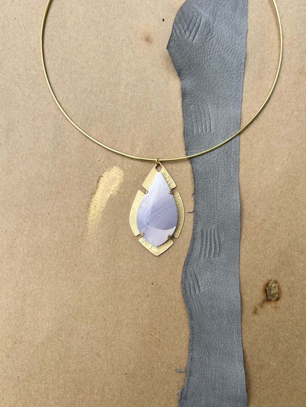Picture Jasper choker necklace – Semplice Designs